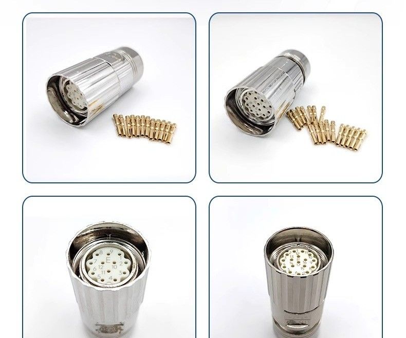 M23 M40 seriers servo cable connectors E P type male female connectors